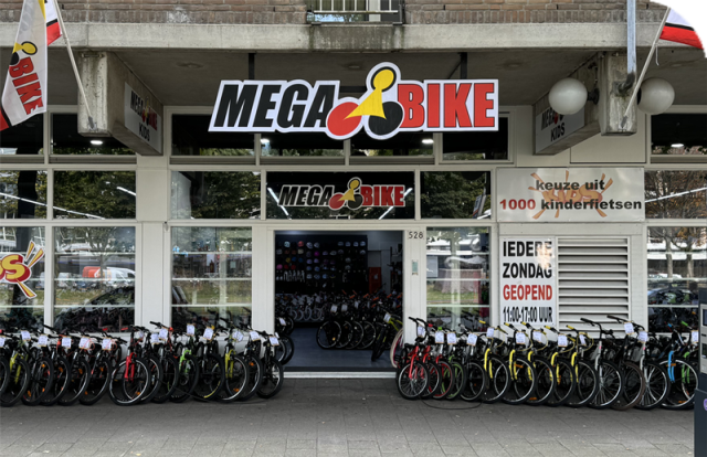 Mega Bike vestigingen Rotterdam en Dordrecht
